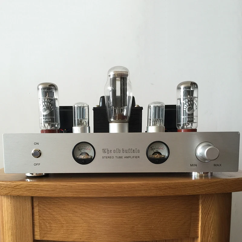 하이 엔드 EL34 올 알루미늄 싱글 엔드 튜브 파워 앰프, 3 극 슈퍼 리니어 듀얼 출력 모드, 클래스 A 튜브 파워 앰프 ...