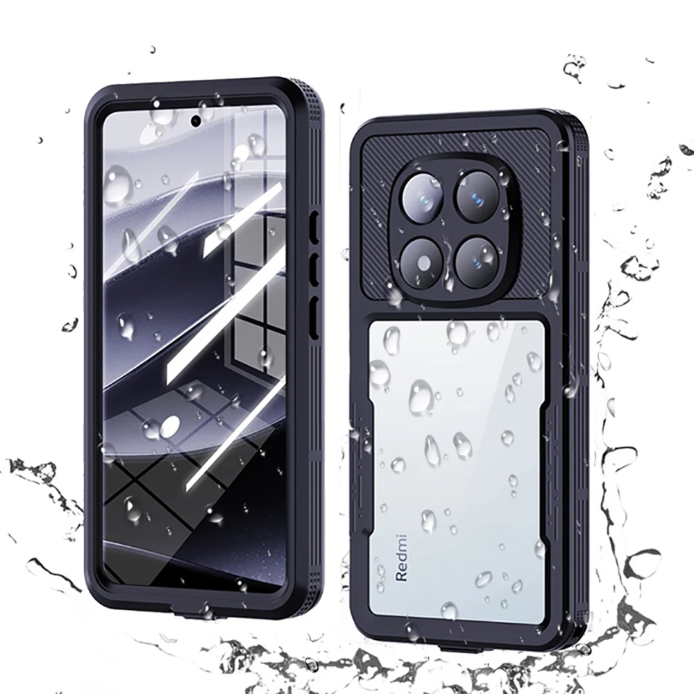 Funda impermeable IP68 totalmente sellada para REDMI Note 14 Pro 5G Note13 Pro a prueba de ...