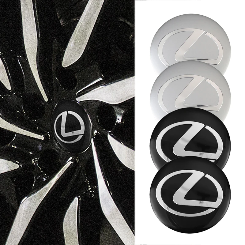 4Pcs-56mm-Car-Wheel-Center-Hub-Caps-Stickers-Badge-For-Lexus-IS250 ...