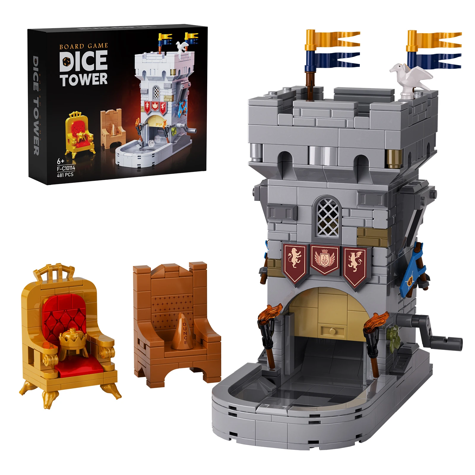 NEW-Dice-Tower-Building-Block-Kit-from-Dungeon-Game-Creative-Children-s ...