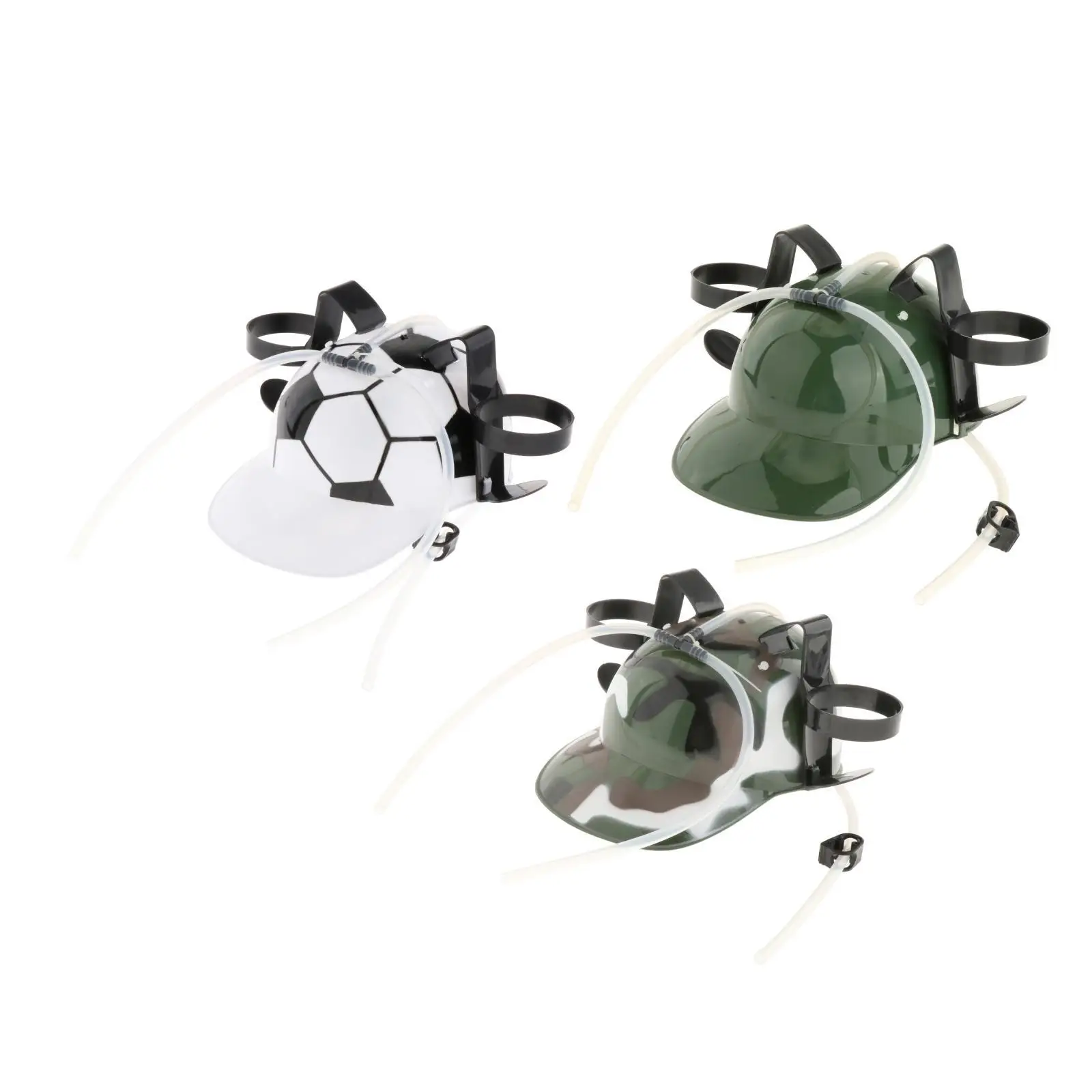 Creative Drinking Helmet Can Holder with Straw Party Fun Beverage ...