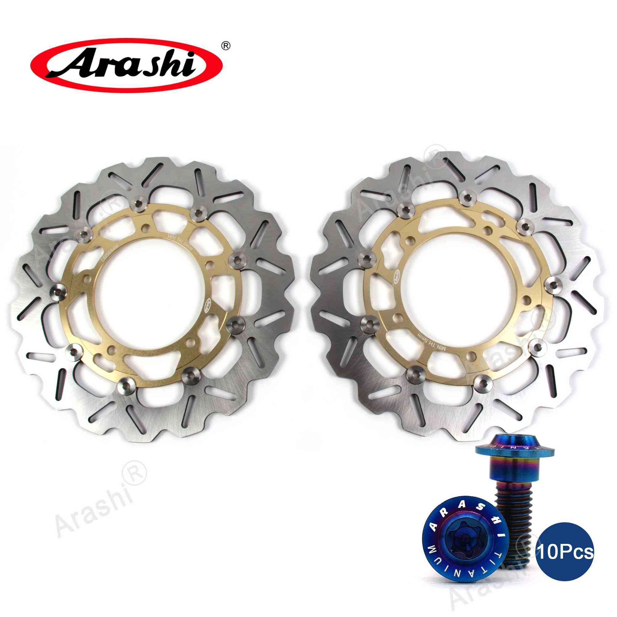 ARASHI-For-SUZUKI-GSX-R-HAYABUSA-ABS-1300-CNC-Front-Brake-Disks-Rotors ...