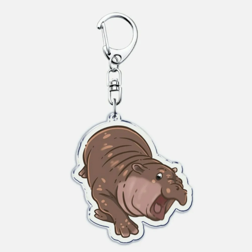 Funny-baby-hippo-cute-keychains-keyring-for-accessories-bag-Moo-Deng ...