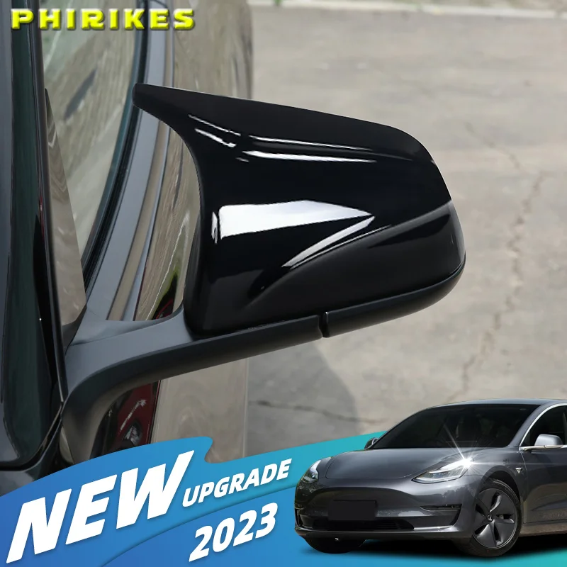 Rear-Mirror-Cover-for-Tesla-Model-3-Rearview-Side-Mirror-Sticker-Car ...