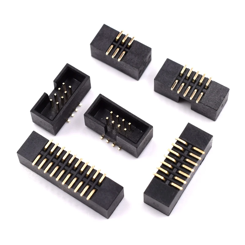 10pcs Smt 1.27mm Pitch Dc3 Male Idc Connector Fc Cable Socket 8p 10p ...