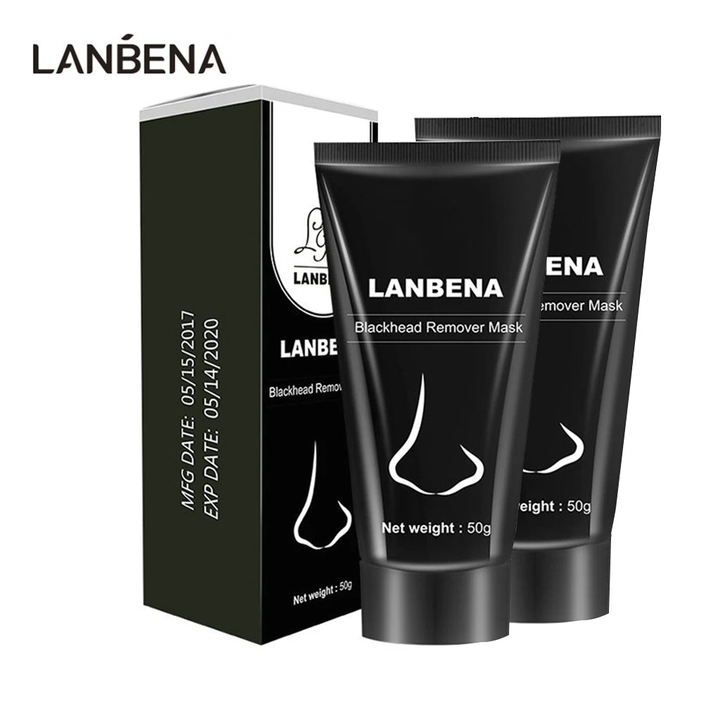 LANBENA Black Mask Blackhead Remover Masks For Face Care Peeling Bamboo ...
