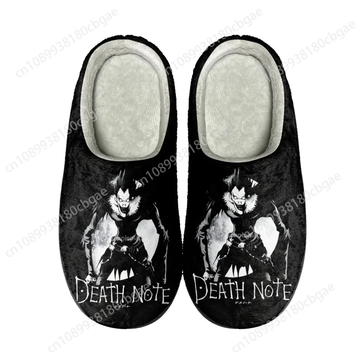 Custom-Women-Winter-Home-Slippers-Death-Note-Ryuk-Cotton-Non-Slip ...