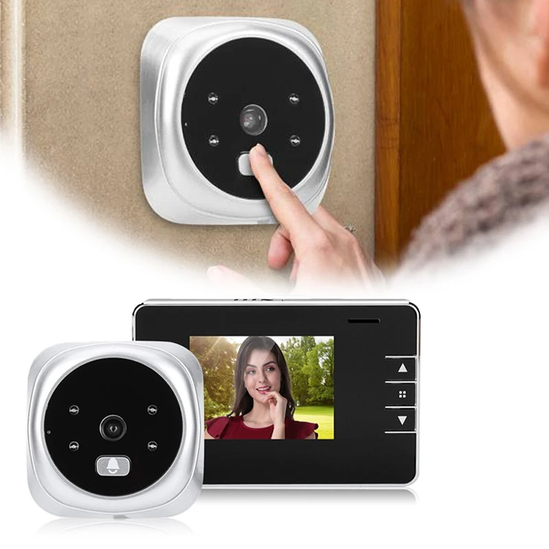 2-8-Digital-Doorbell-LCD-Screen-Video-Peephole-Door-Viewer-Camera-with ...
