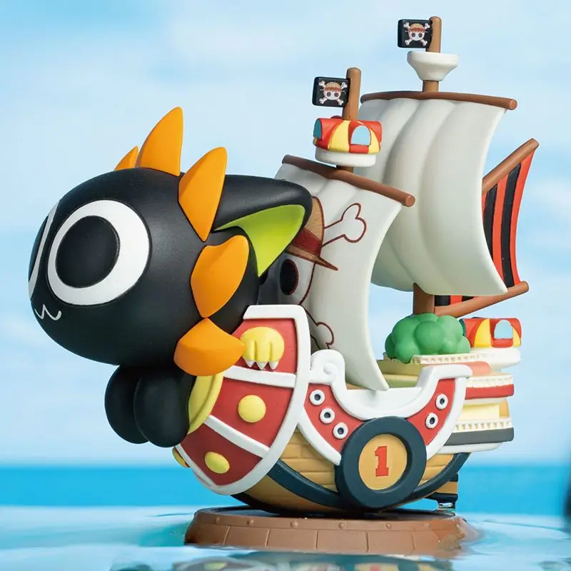 7PCS-Bandai-One-Piece-X-Black-Cat-Series-Luffy-Figure-Robin-Franky ...