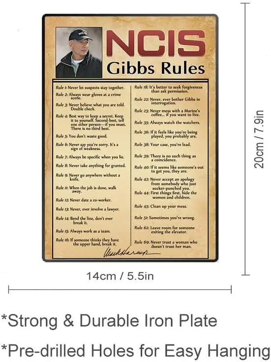 Ncis Poster Gibbs Rules