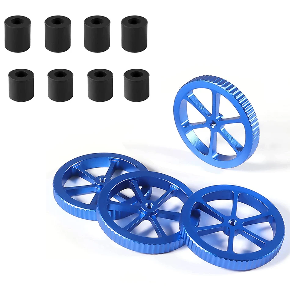 4Pcs Aluminum Hand Twist Leveling Nut + 8pcs Heatbed Silicone Leveling ...