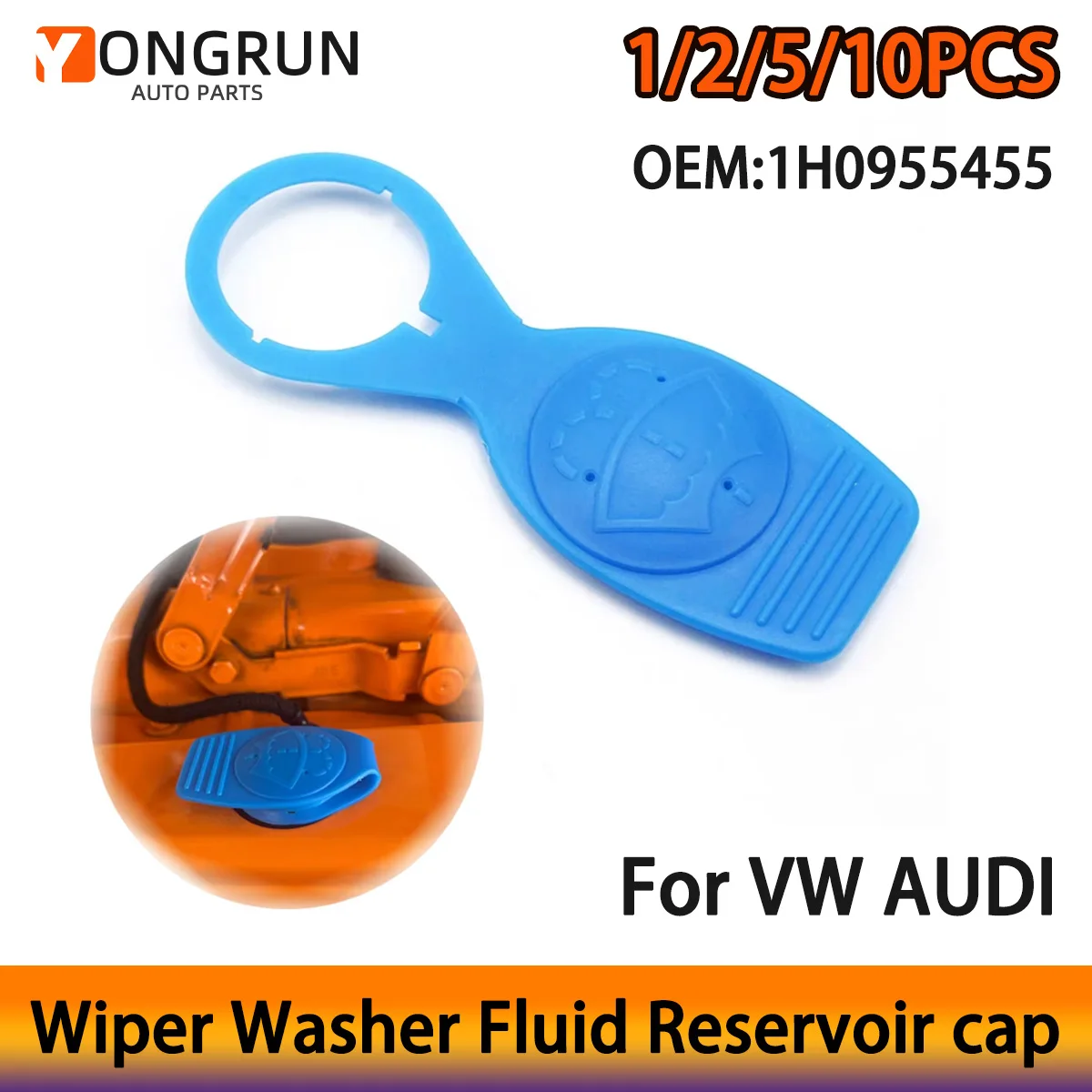 Car Windshield Cleaning Tank Spray Bottle Cap 1H0955455 Is Applicable ...