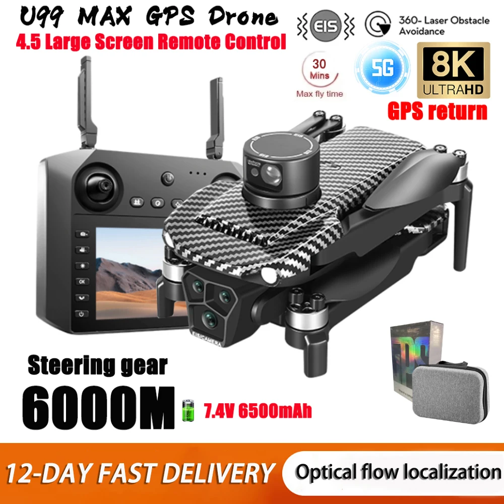 2025 New U99/U33 Professional GPS Drone 8k Camera with Screen Remote ...