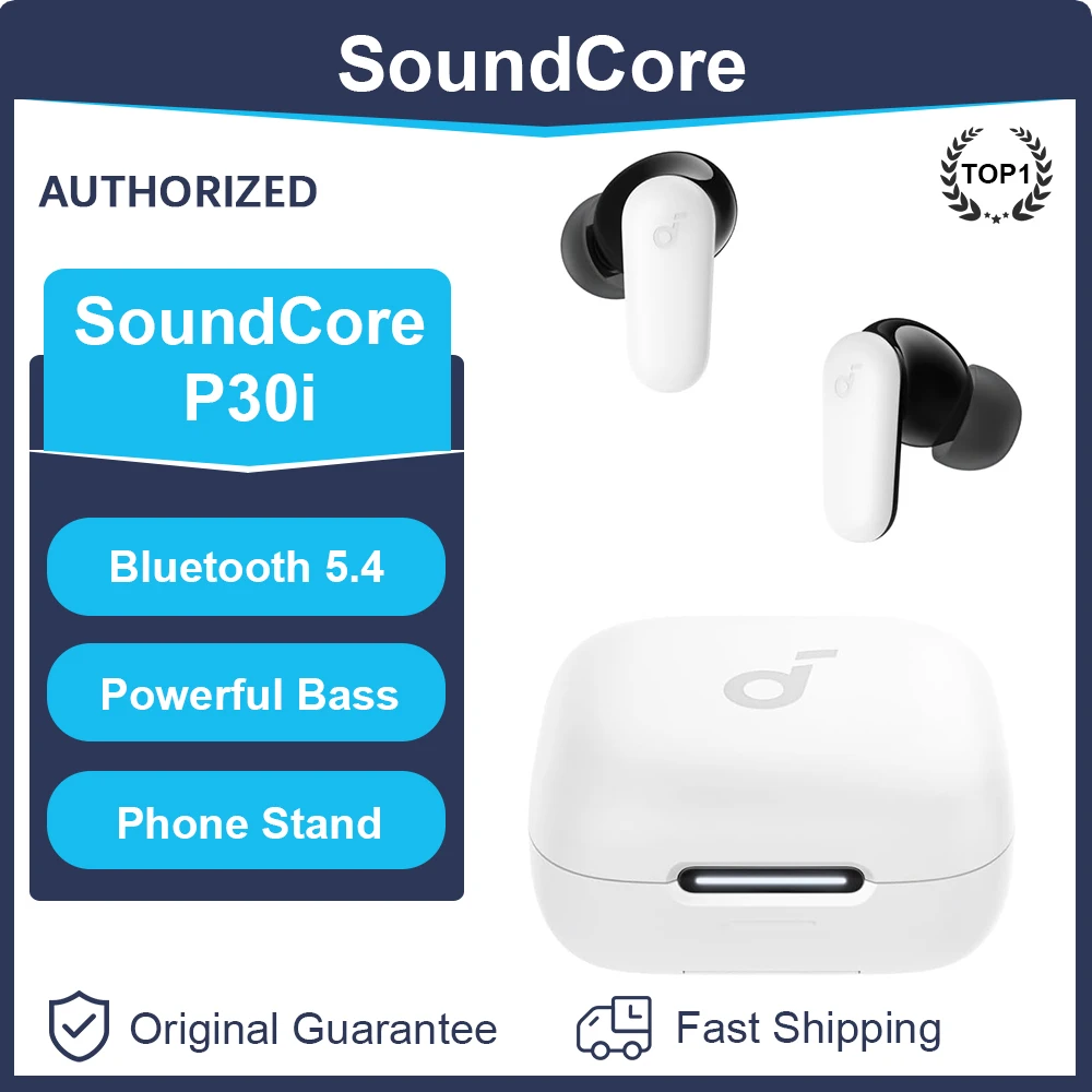 Original-Soundcore-P30i-Noise-Cancelling-Earbuds-45H-Playtimes-Wireless ...