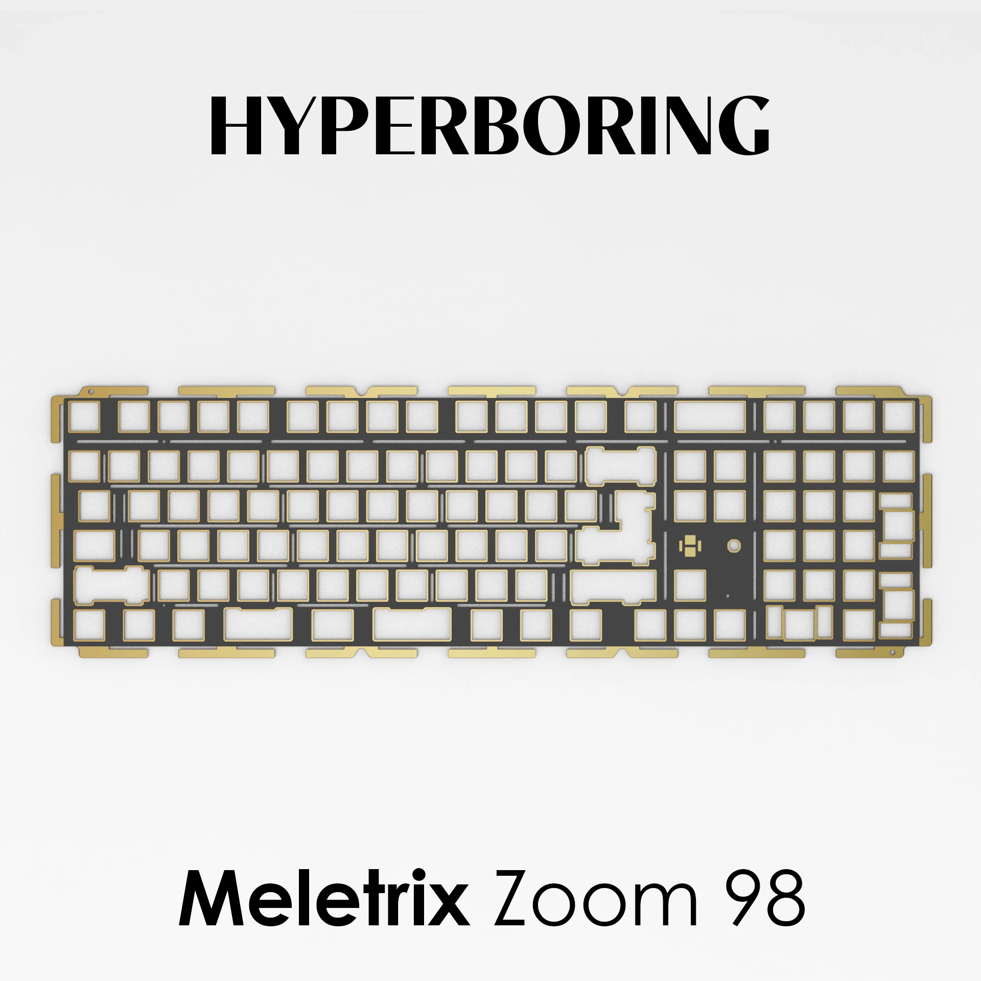 Meletrix Zoom98 Positioning Plate PC/POM/FR4/aluminum Custom Keyboard ...