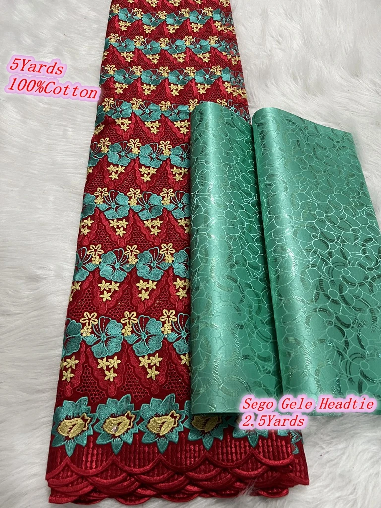 2023 African Hot Sales Classic High Quality 3D Sego Gele Headtie 2pcs ...