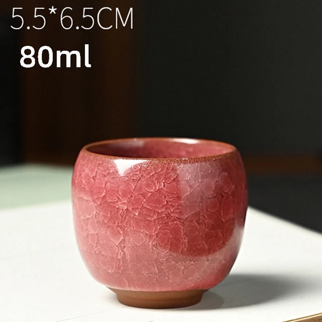 1pcs Ice Cracking Style Ceramic Tea Cup Pottery Espresso Coffee Cups ...