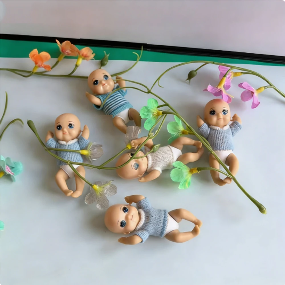 5pcs/10pcs 7cm Little Cute Baby Dolls No Tops Included, Adorable ...