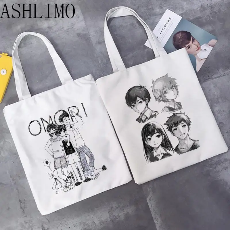 2022 Game Omori Ladies Casual Canvas Tote Bag Beach Bag Portable Large ...