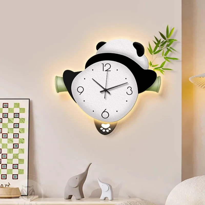 Digital-Living-Room-Wall-Clocks-Art-Mural-Led-Luxury-Creative-Mechanism ...