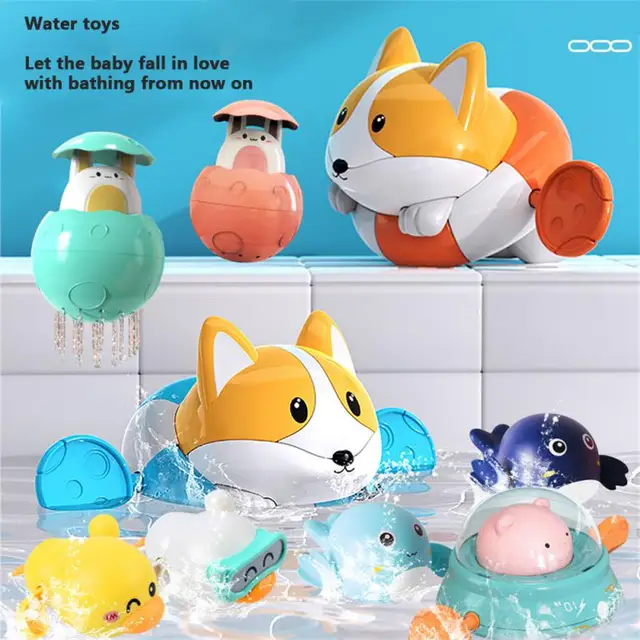 1/2/3PCS Baby Shower Shampoo Cup Kids Cartoon Bathing Toys Bath ...