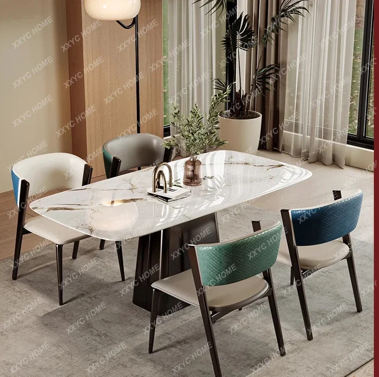 Light-Luxury-High-Grade-Luxury-Stone-Natural-Marble-Dining-Table ...