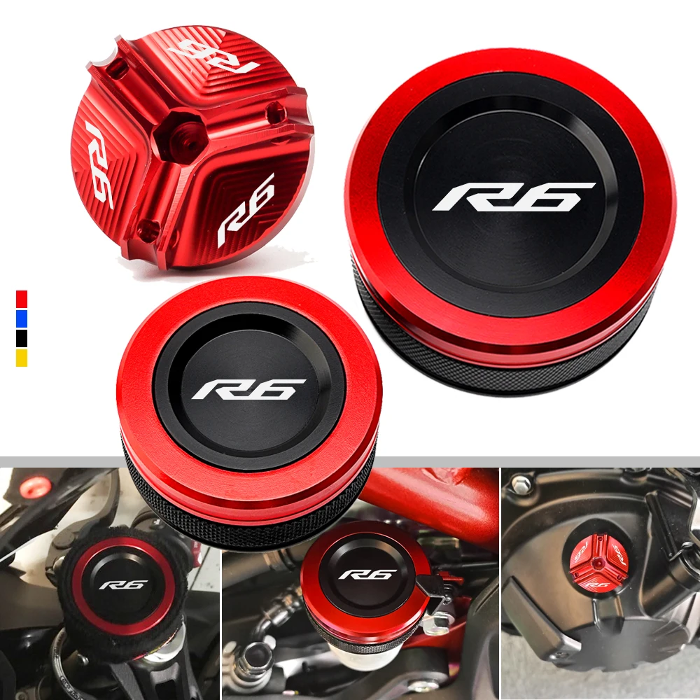 Front-Brake-Clutch-Fluid-Reservoir-Cover-Cap-For-YAMAHA-YZFR6-YZF-R6 ...