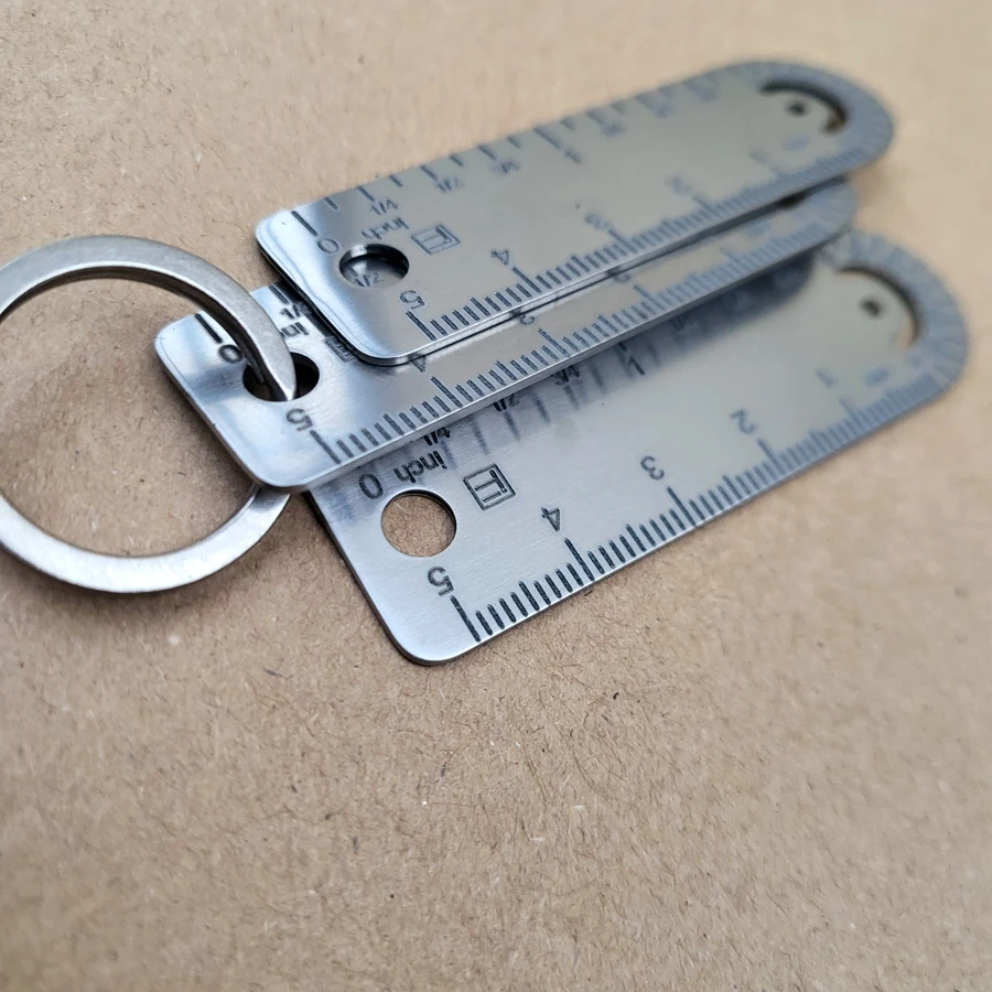 1 Piece Multifunctional all-in-one titanium ruler measuring tape ...