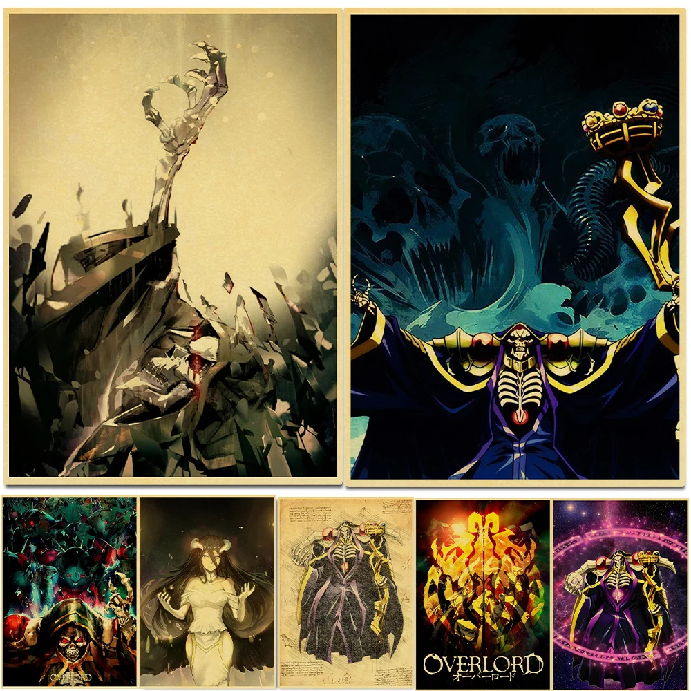 Overlord-IV-Anime-Posters-Retro-Kraft-Paper-Vintage-Room-Home-Bar-Cafe ...