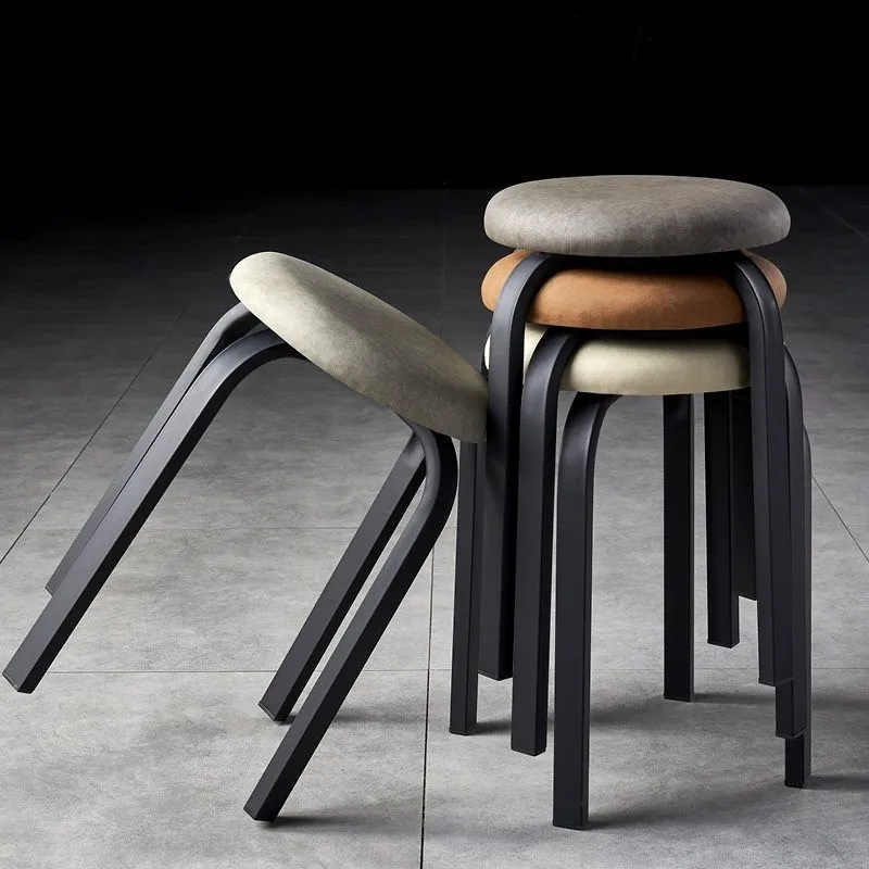 High-Stool-Stackable-Dining-Room-Stool-Stackable-Light-Luxury-Modern ...