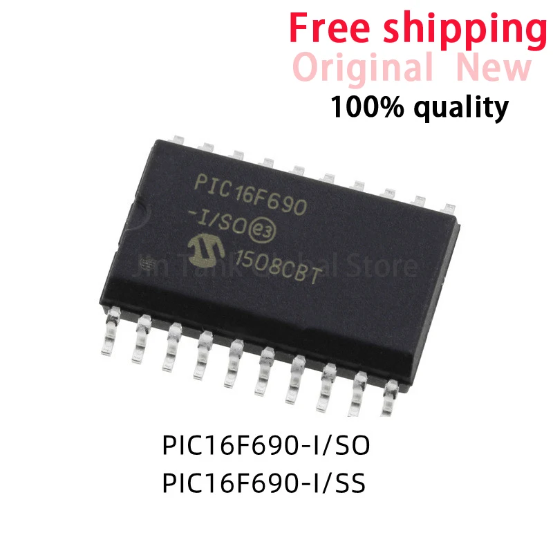 10-100piece-100-New-PIC16F690-I-SO-PIC16F690-I-SS-PIC16F690-sop-20 ...