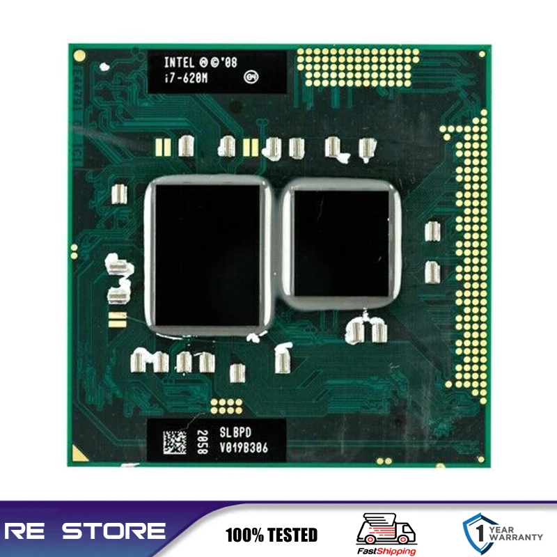 Used Intel Core i7 620M 2.66 GHz Dual Core Processor Socket G1 Mobile ...