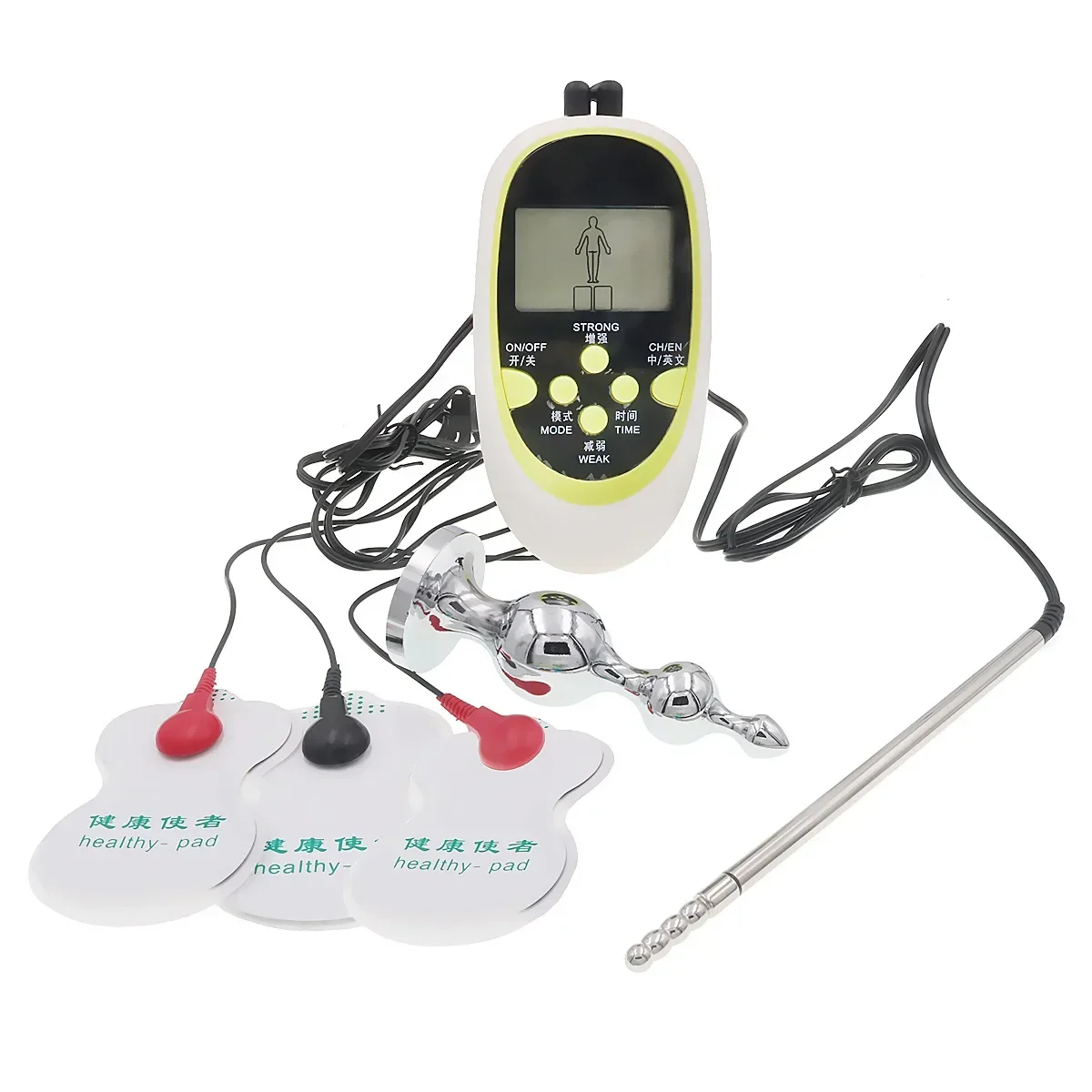 Electric-Shock-Massager-Pad-Physical-Therapy-Anal-Plug-Urethral ...