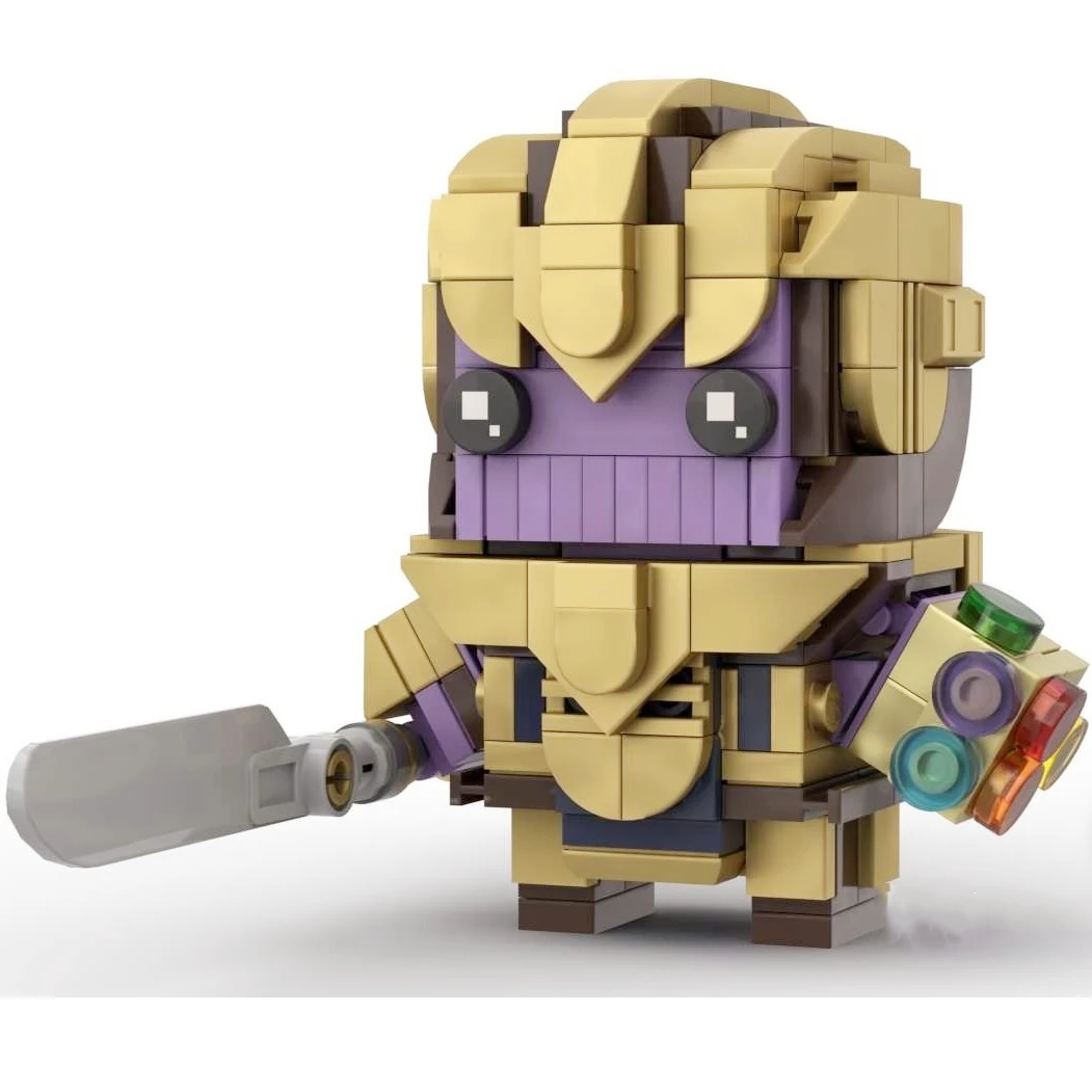 ABS Plastic Thanos BRICKHEADZ Building Blocks Mini Action Figure Toys