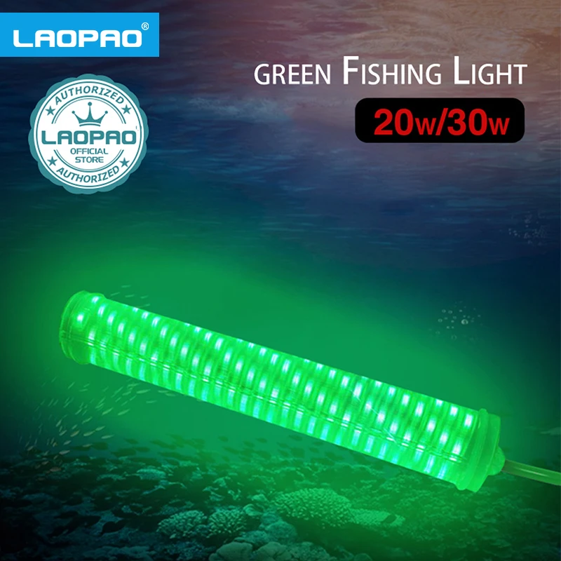 12V 30W 150SMD LED Green Underwater Submersible Night Fishing Light ...