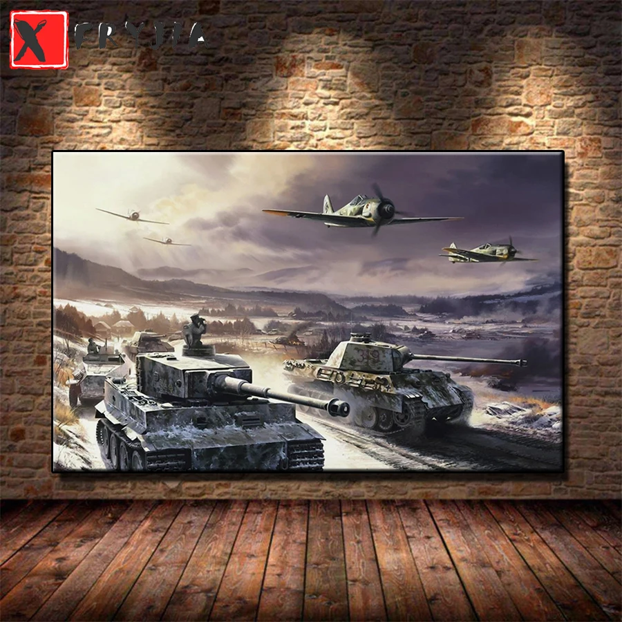 DIY Diamond Painting world war two ww2 tank aircraft battle Diamond ...