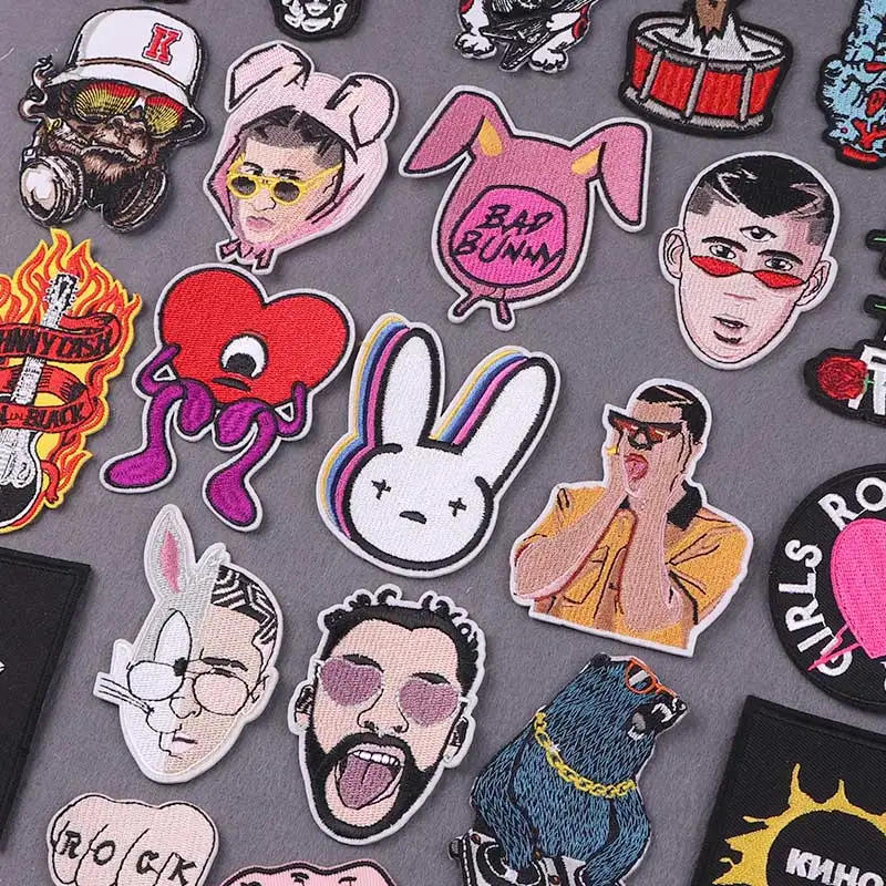 Embroidery-Patch-Hip-Pop-Patches-On-Clothes-DIY-Badges-On-Backpack ...