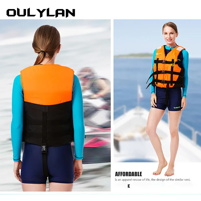 Oulylan-Drifting-Water-Sport-Life-Jacket-Survival-Adult-Life-Vest-with ...