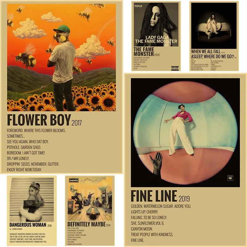 Vintage-Classic-Music-Band-Singer-Poster-Kraft-Paper-Retro-Music-Album ...