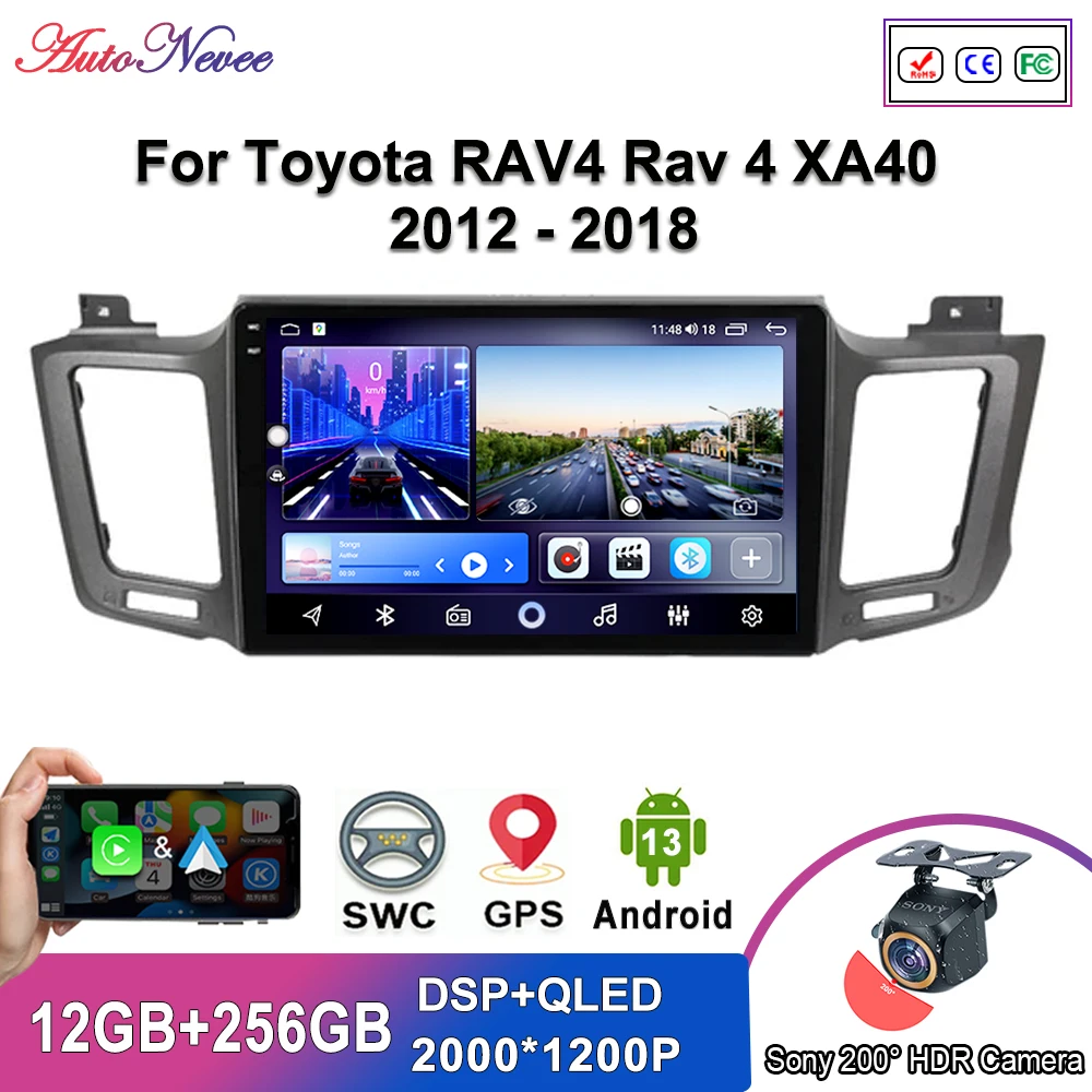 Android-13-Multimedia-For-Toyota-RAV4-Rav-4-XA40-2012-2018-Car-Player ...