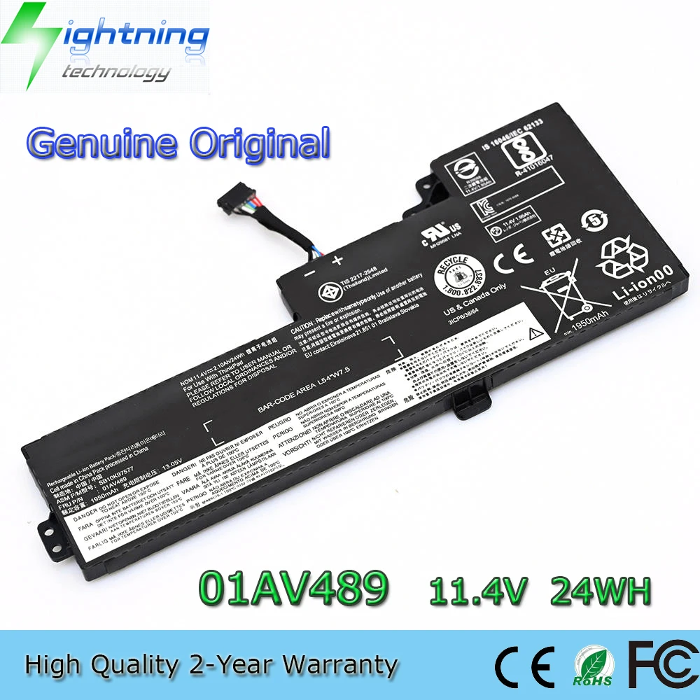 New-Genuine-Original-01AV489-11-4V-24Wh-Laptop-Battery-for-Lenovo ...