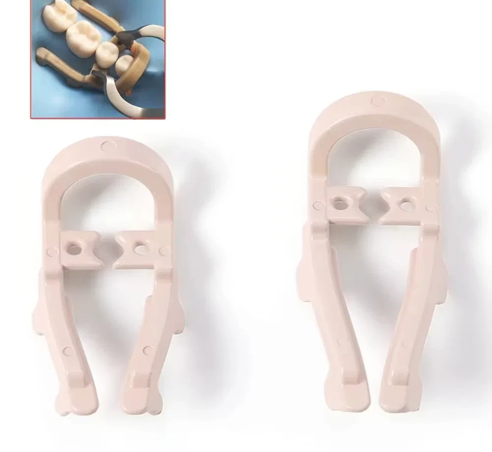 6-Set-Dental-Dam-Rubber-Clamp-Distal-Extension-Premolar-Dam-Clips ...