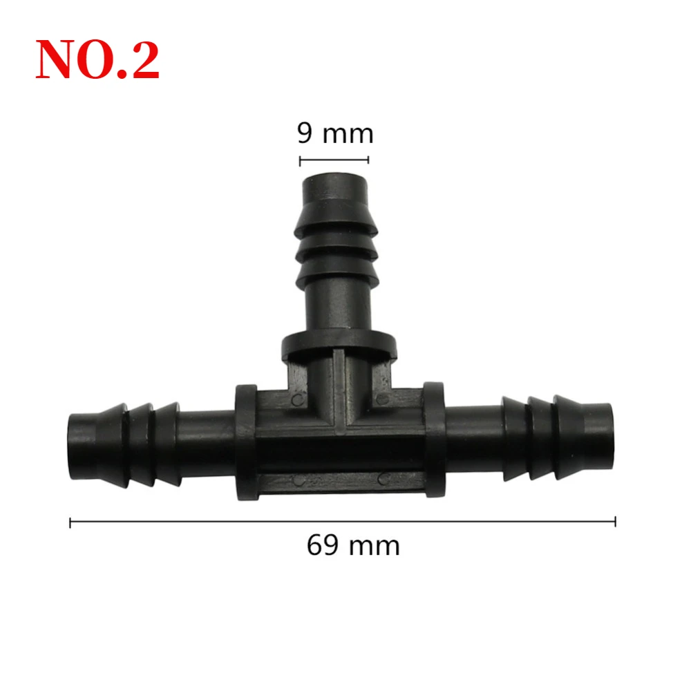 Hose T Connector 2 Pcs Gas Pipe Connector 8mm Gas Pipe Fittings 3 Way T ...