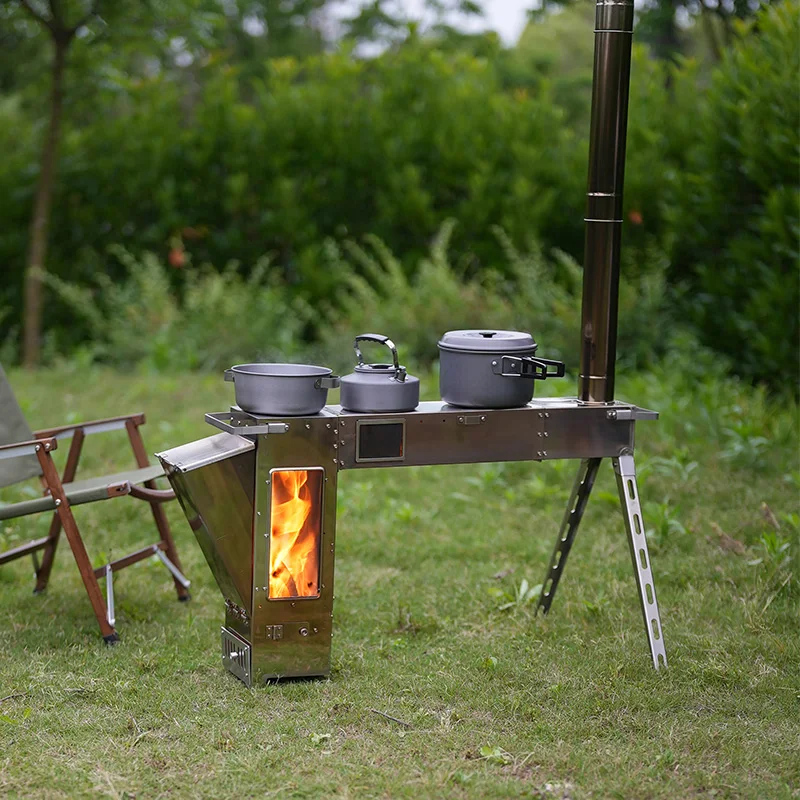 Hantu-Newest-Outdoor-Giraffe-Firewood-Stove-Lengthened-Camping-Bbq ...