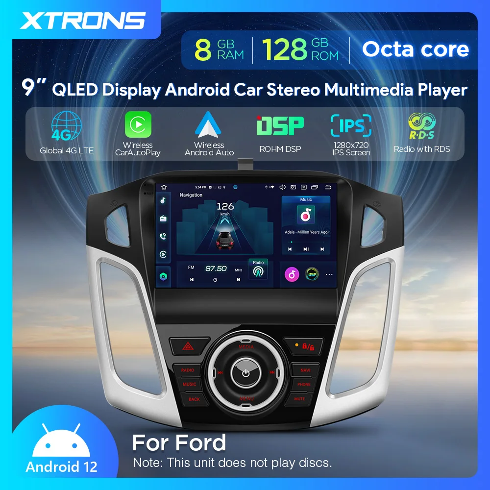 XTRONS-9-Car-Radio-For-Ford-Focus-Android12-Octa-Core-8-128GB-QLED-Car ...