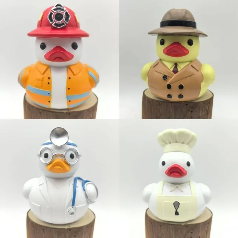 Creative Resin Occupation Duck Figurine Novelty Captain Duck Chef ...