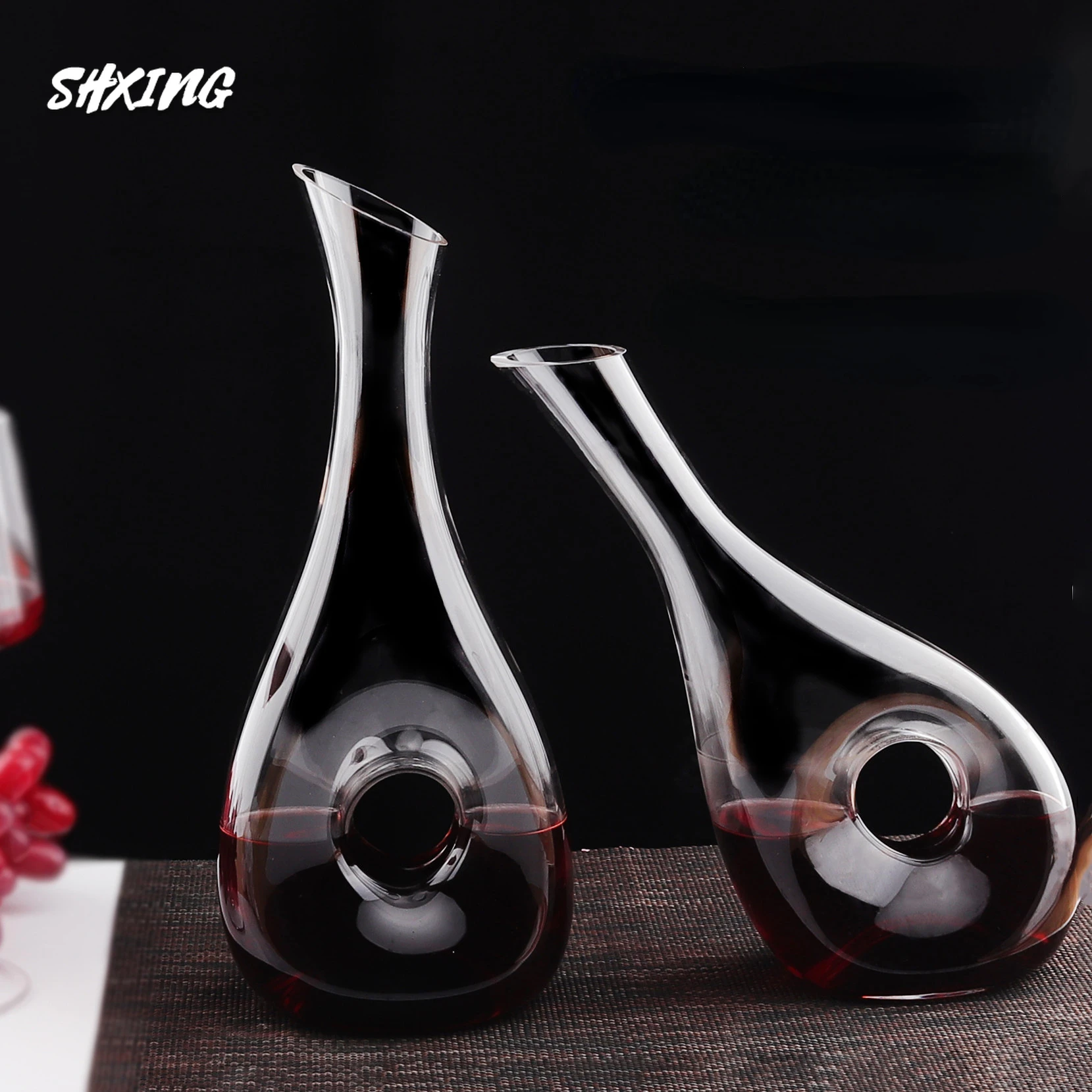 Big-Decanter-Handmade-Snail-Wine-Decanter-Creative-Crystal-Glass-Wine-Decanter-Oblique-Mouth ...