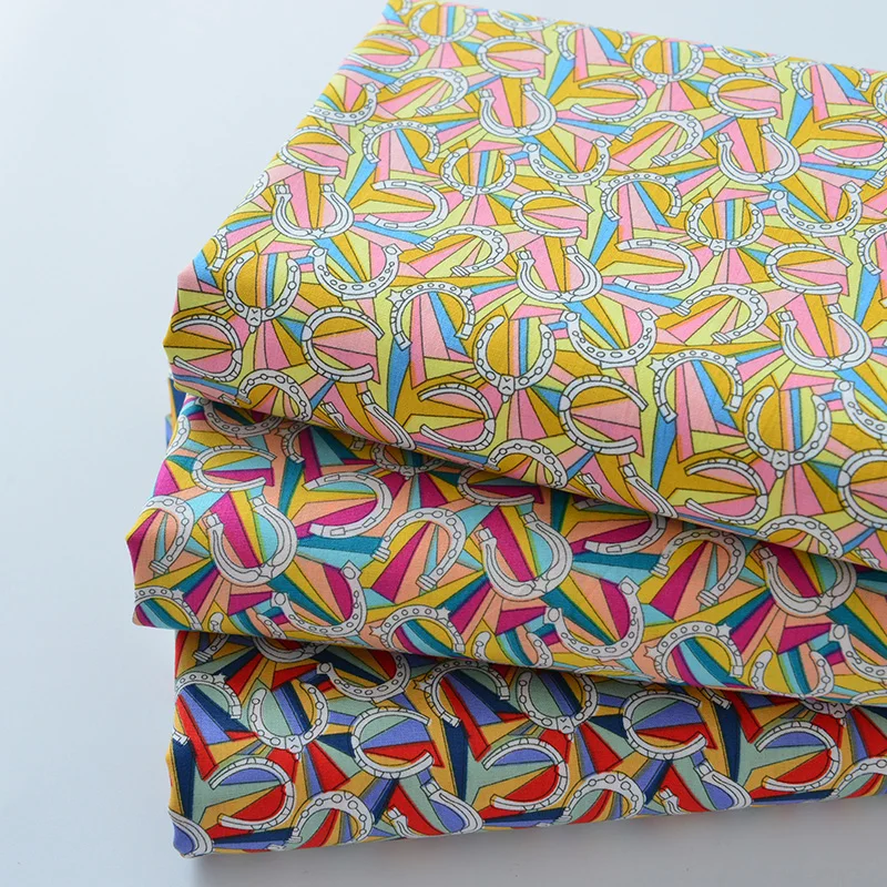 140cm-50cm-Pure-cotton-geometry-fabric-clothes-skirt-children-s-clothes ...