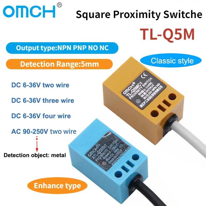 OMCH-Interruptor-de-proximidad-de-Metal-inductivo-impermeable-Sensor ...