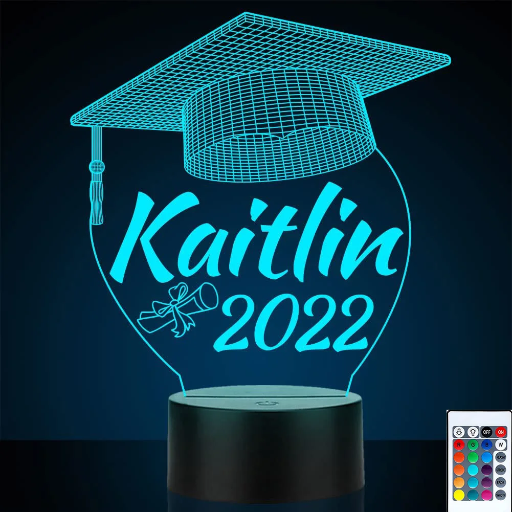 Personalized Graduation Lamp Gifts for Her or Him Custom Name College ...